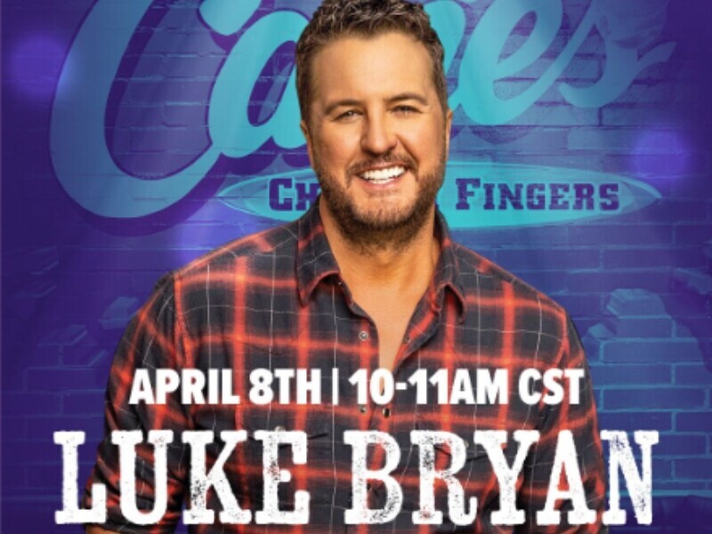 Luke Bryan to Work Shift at Franklin Raising Cane's to Celebrate $1 ...