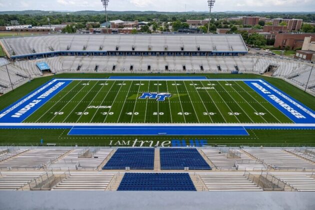 MTSU Unveils New State-of-the-Art Turf at Floyd Stadium - Davidson ...